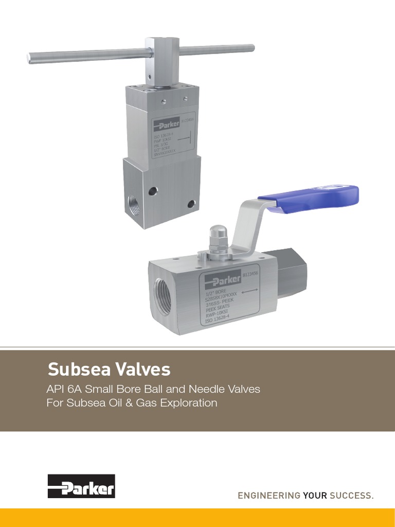 Parker (Catalog) Valves | PDF | Subsea (Technology) | Valve