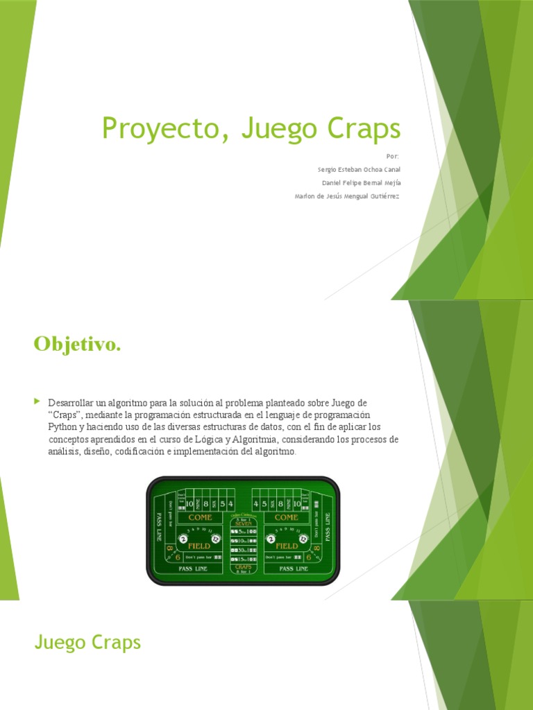 Algoritmo Craps en Python | PDF