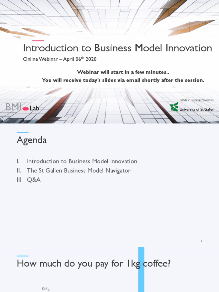 Introduction To Business Model Innovation | PDF | Business Model ...