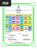 Class Program Sample 2025 2026 | PDF