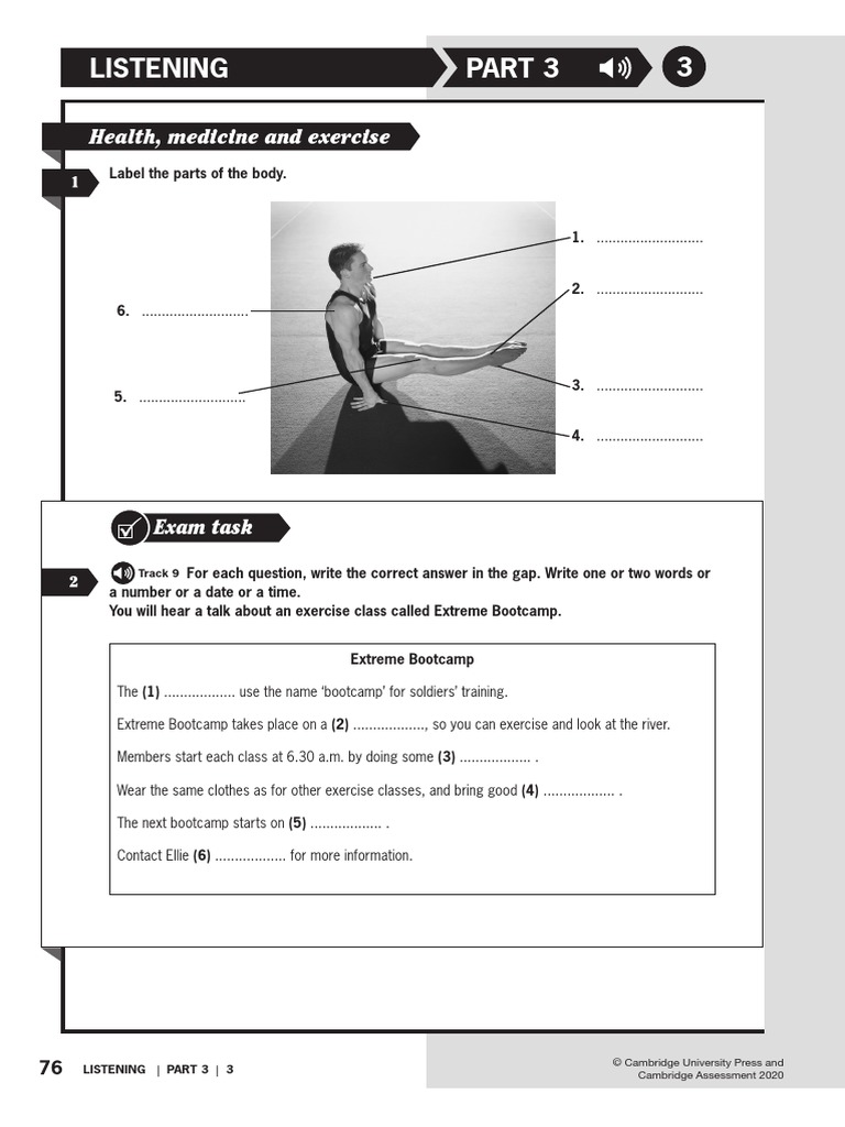 PET Listening Part 3 | PDF