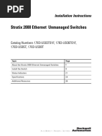 Stratix 2000 Ethernet Unmanaged Switches: Installation Instructions ...