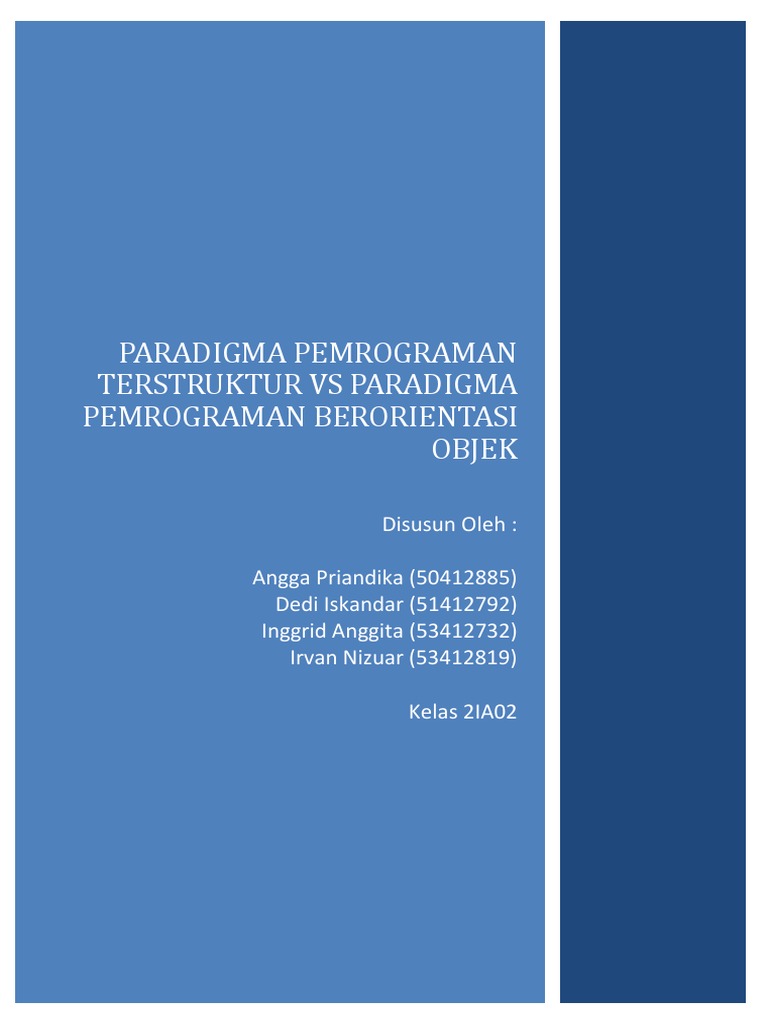 Pemrograman Terstruktur vs OOP | PDF | Komputer