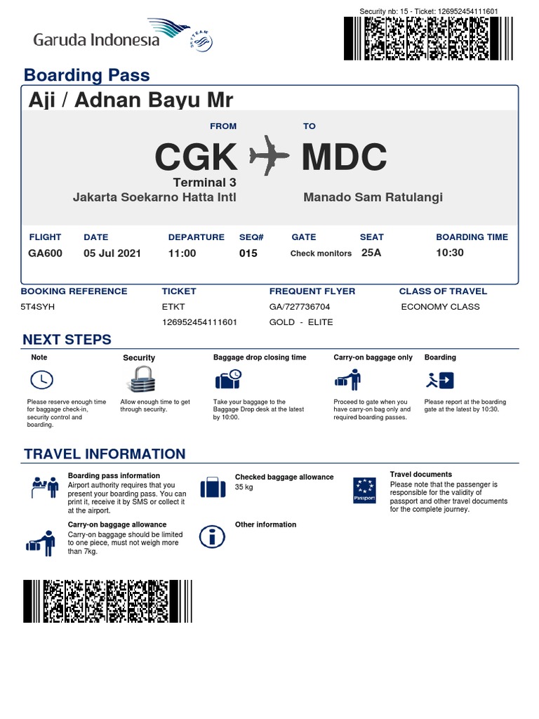 MDC CGK: Aji / Adnan Bayu MR | PDF | Baggage | Aviation
