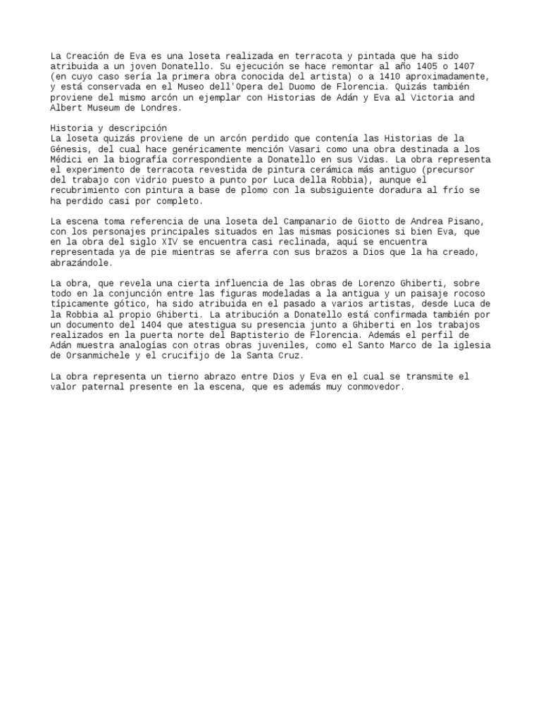 La Creacion de Eva | PDF