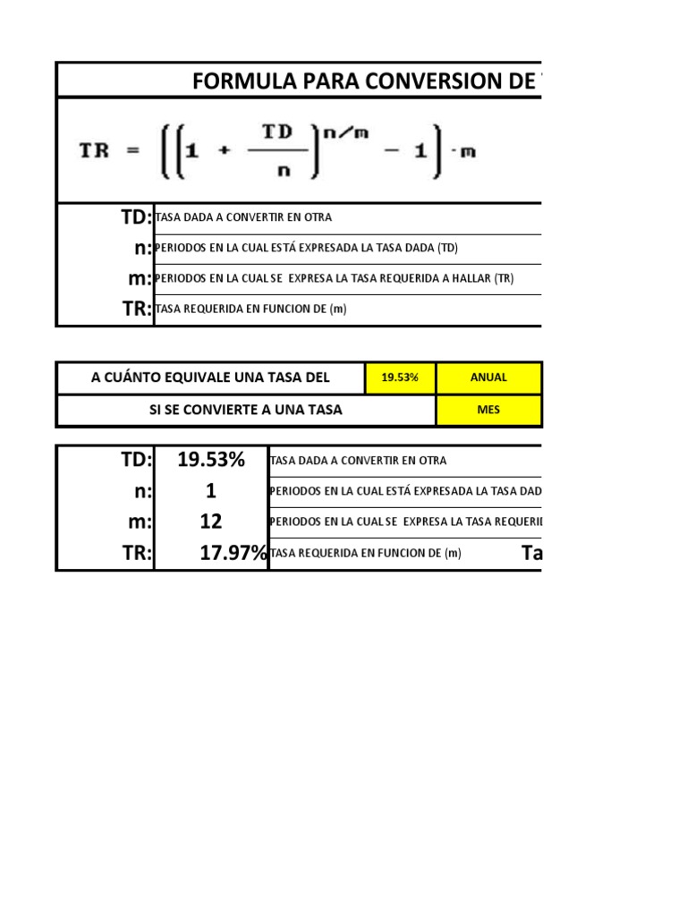 Formula Conversiones | PDF