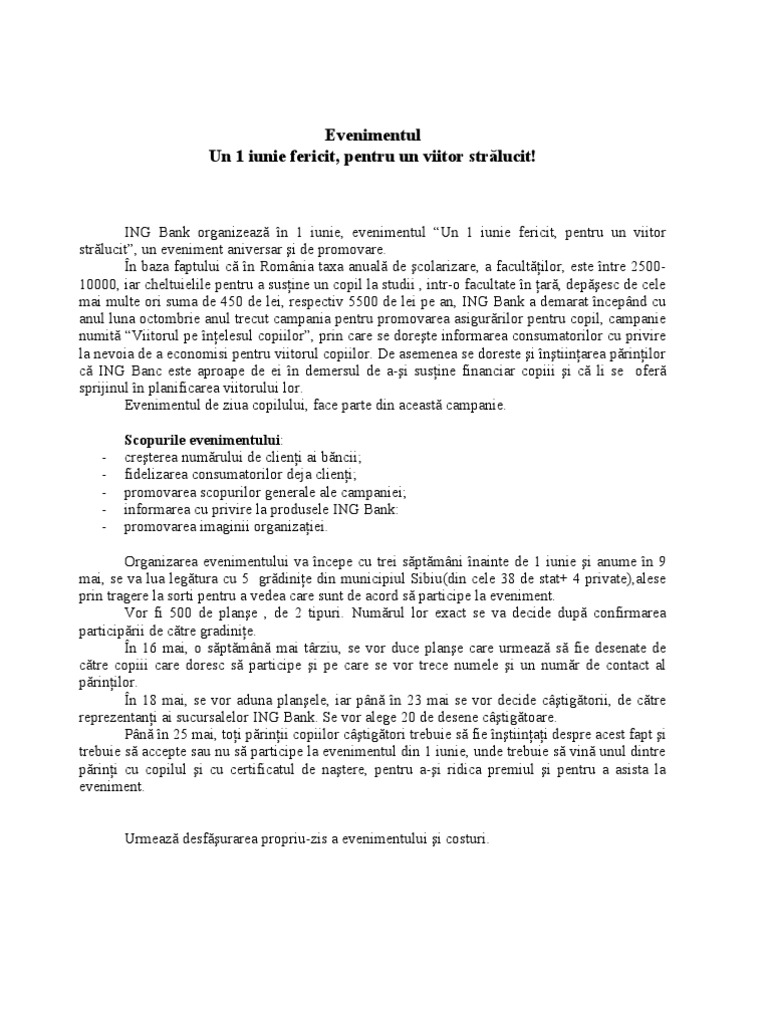 Organizarea Unui Eveniment | PDF