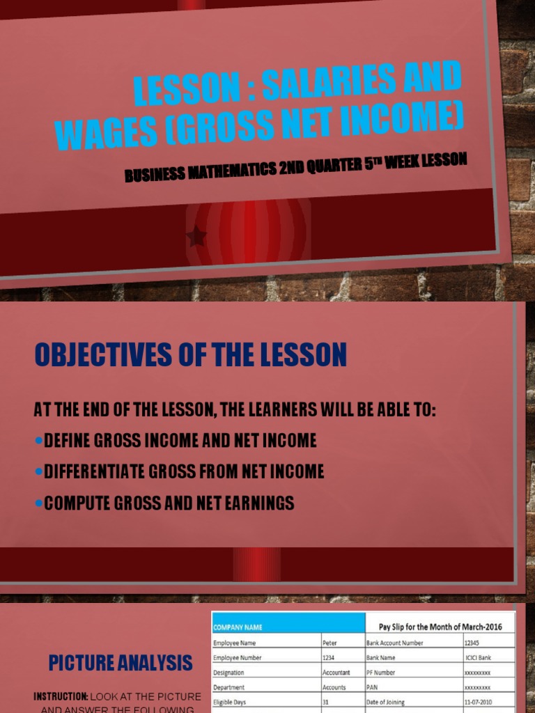 Understanding Gross and Net Income: Calculating Salaries, Allowances ...