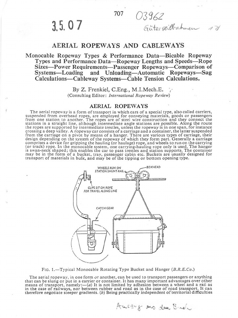 Aerial and Cableways: Ropeways | PDF | Rope | Transport