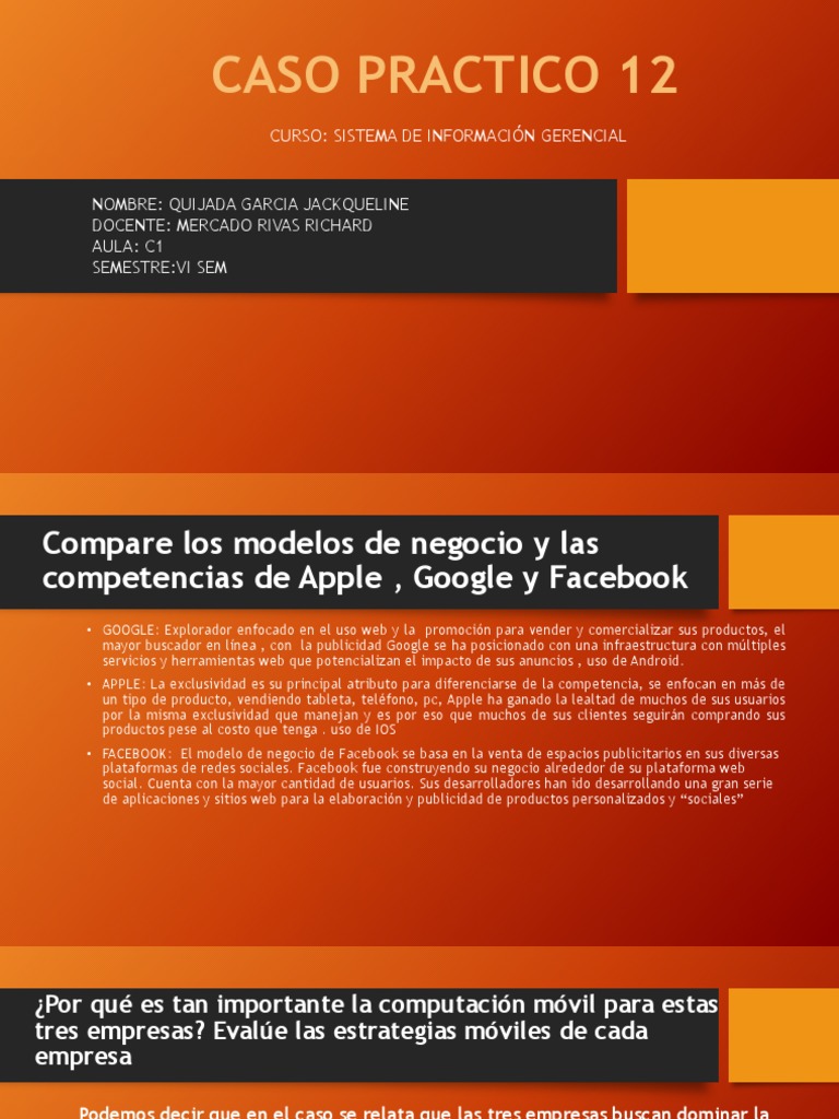 Caso Practico 12-Jackqueline Quijada Garcia | PDF | Apple Inc. | Facebook