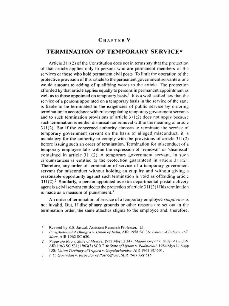 Termination of Temporary Service | PDF | Justice | Crime & Violence