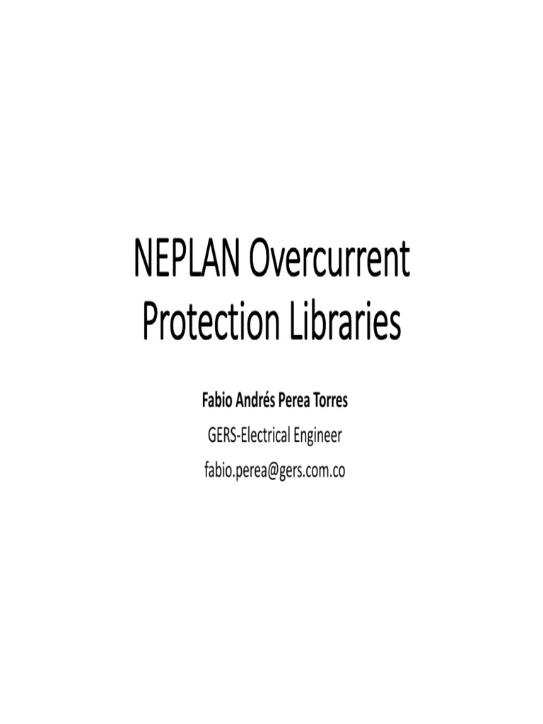 NEPLAN OCP Libraries | PDF