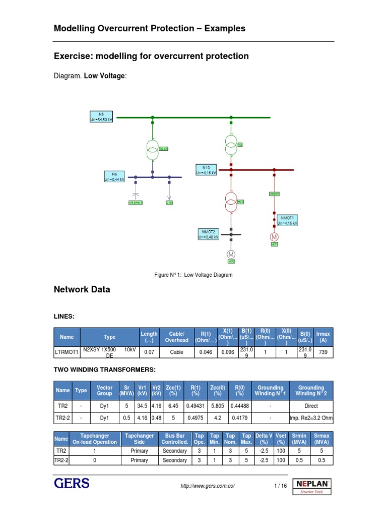 Overcurrent Protection Exercise | PDF | Transformer | Electronic ...