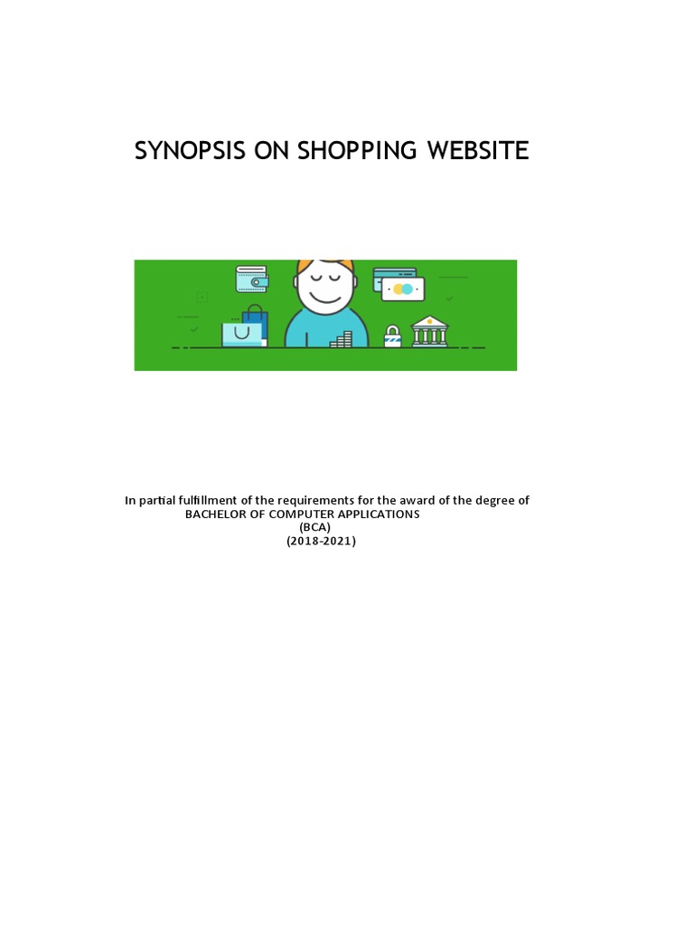 Synopsis On Online Shopping Website | PDF | World Wide Web | Internet & Web