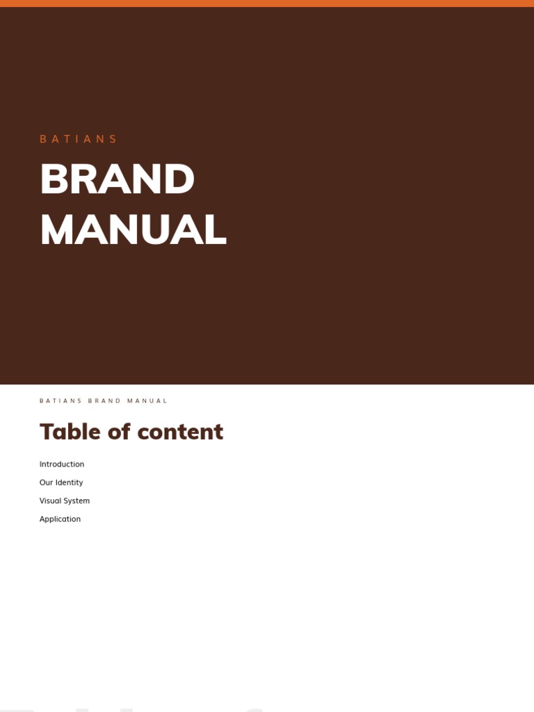Batians Brand Manual | PDF | Logos | Typography