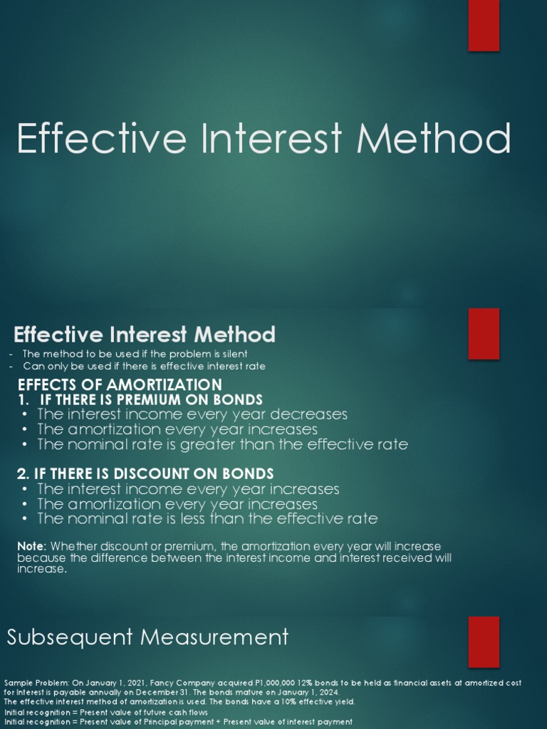 FAR 3 PPT - Effective Interest Method | PDF | Present Value | Bonds ...