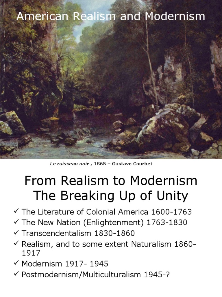 American Realism and Modernism | PDF | Realism (Arts) | Modernism