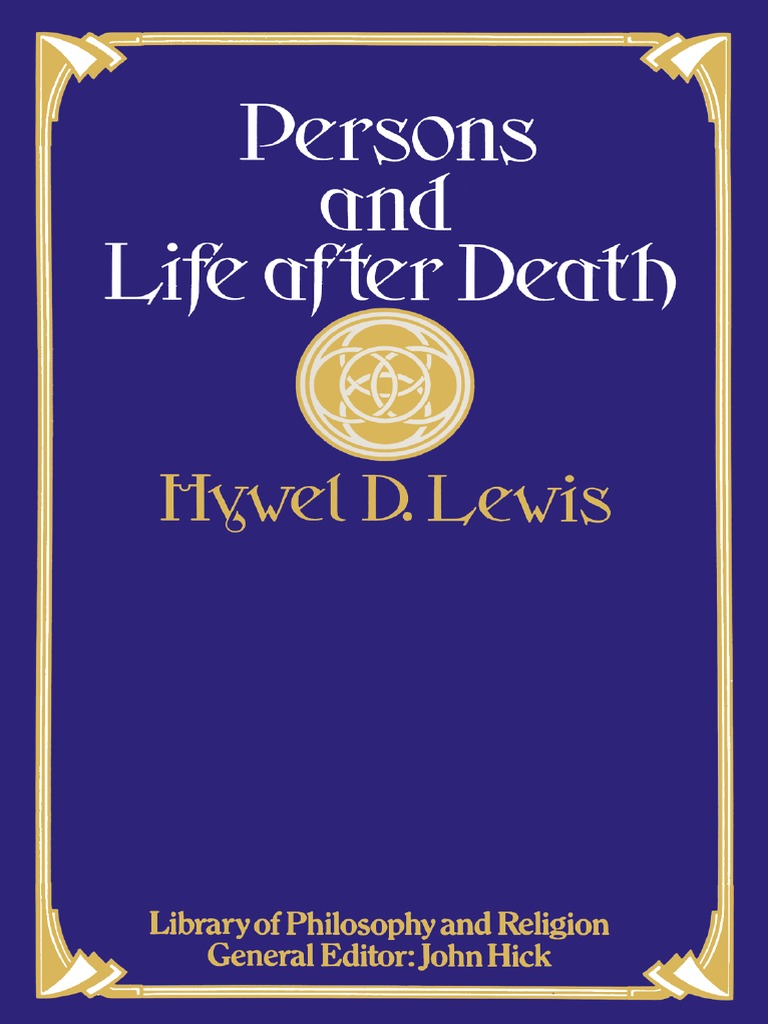 (Library of Philosophy and Religion) Hywel D. Lewis (Auth.) - Persons ...