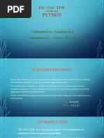 Report For Mini Project (TIC TAC TOE USING C) | PDF | Teaching Mathematics | Leisure