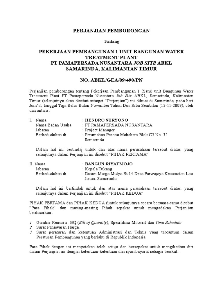 Bangunan WTP PP | PDF