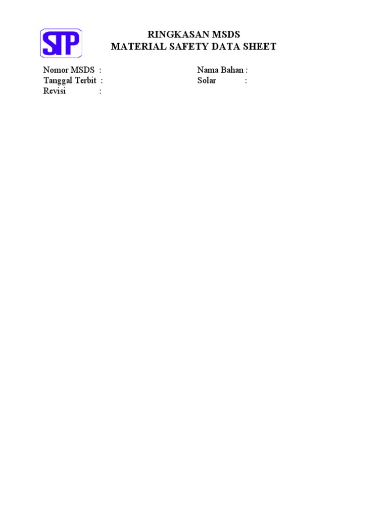 Ringkasan MSDS Solar | PDF