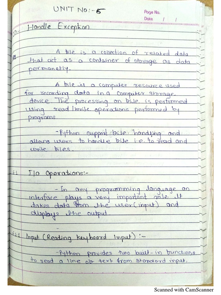 Python Sixth Chapter | PDF