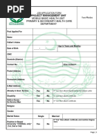 Job Application Form Teaching For TEVTA Entries | PDF | Qualifications ...