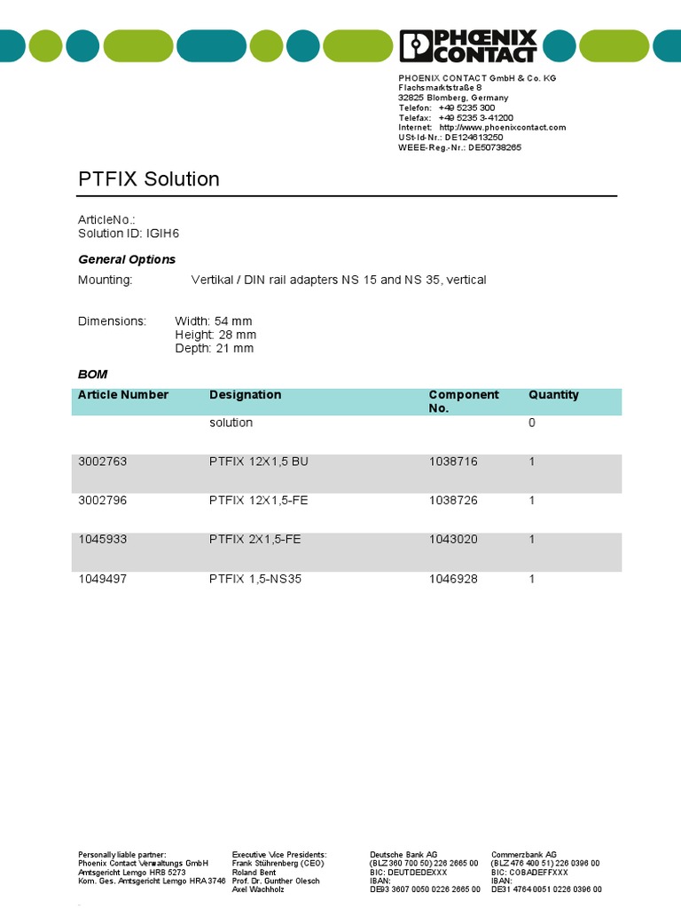 PTFIX Solution: General Options | PDF | Business | Science