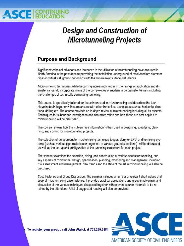 Microtunneling Design and Management Guide | PDF | Deep Foundation ...