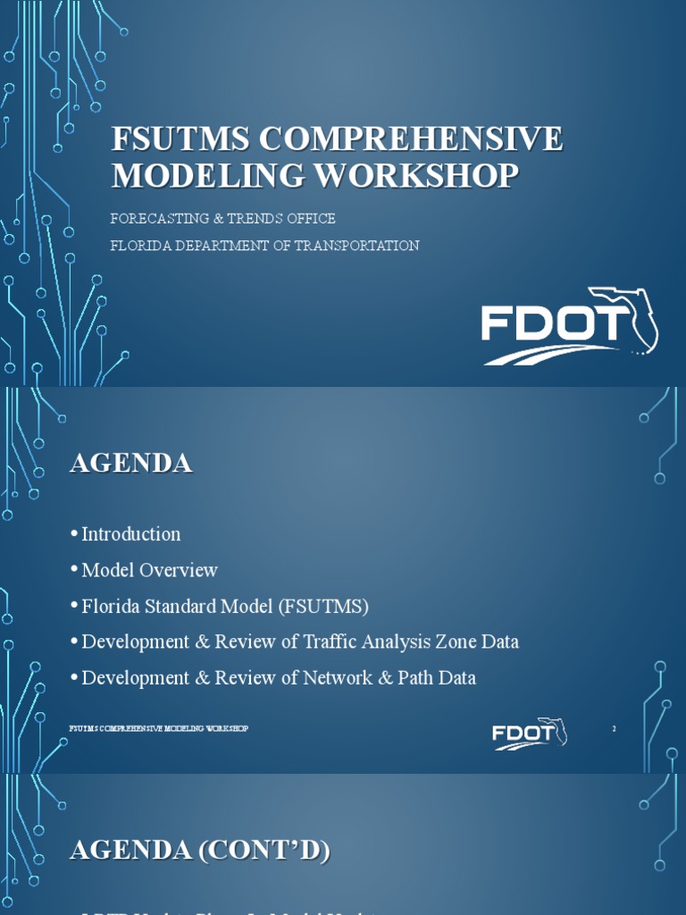 Fsutms Comprehensive Modeling Workshop | PDF | Arc Gis | Computing
