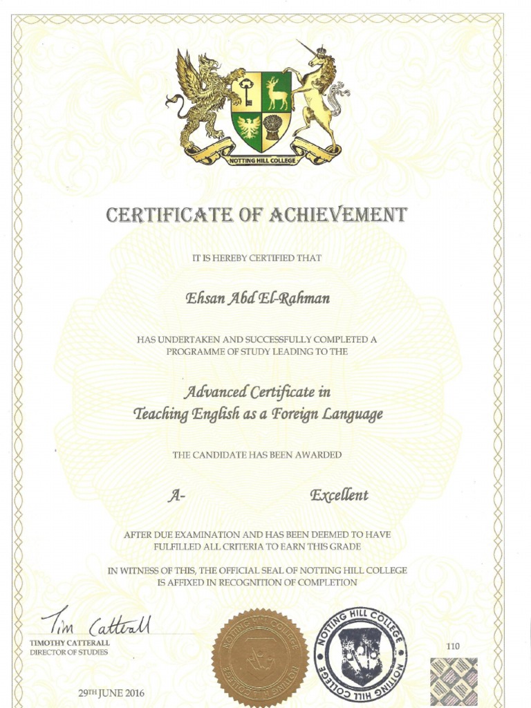 TEFL Certificate Sample | PDF