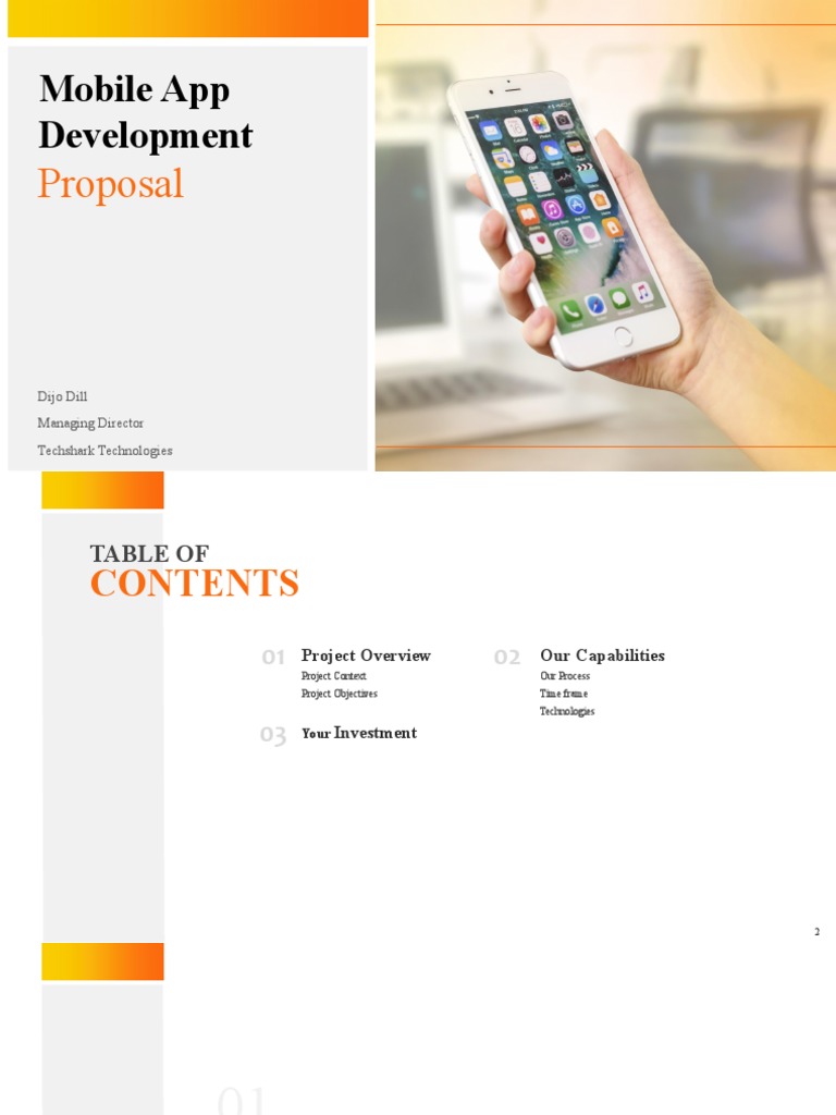 Mobile App Development Proposal Summary | PDF | Mobile App | Android (Operating System)