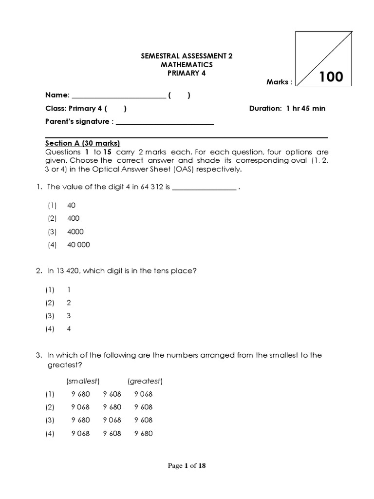 AGAS Maths SA2 Exam Paper (15june) | PDF | Symmetry | Geometry
