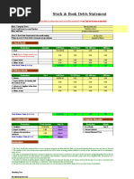 Stock Statement Format | PDF | Banks | Stocks