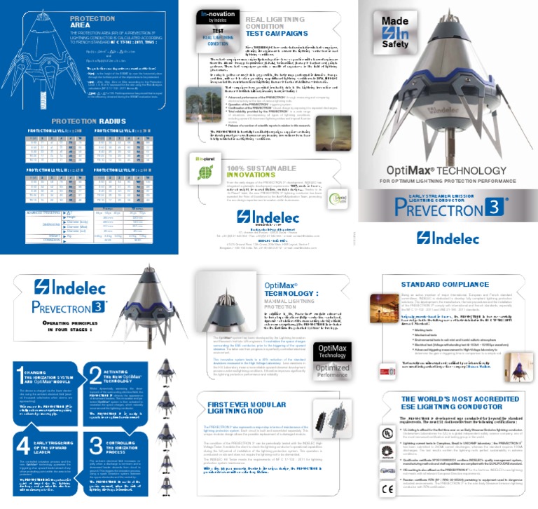 Indelec Prevectron 3 - Product Brochure | PDF | Lightning | Electrical ...
