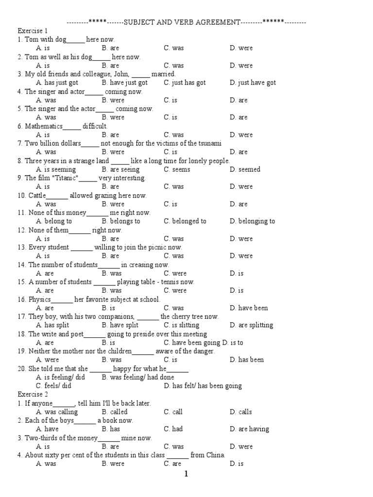 Agreement and Disagreement Exercises | PDF