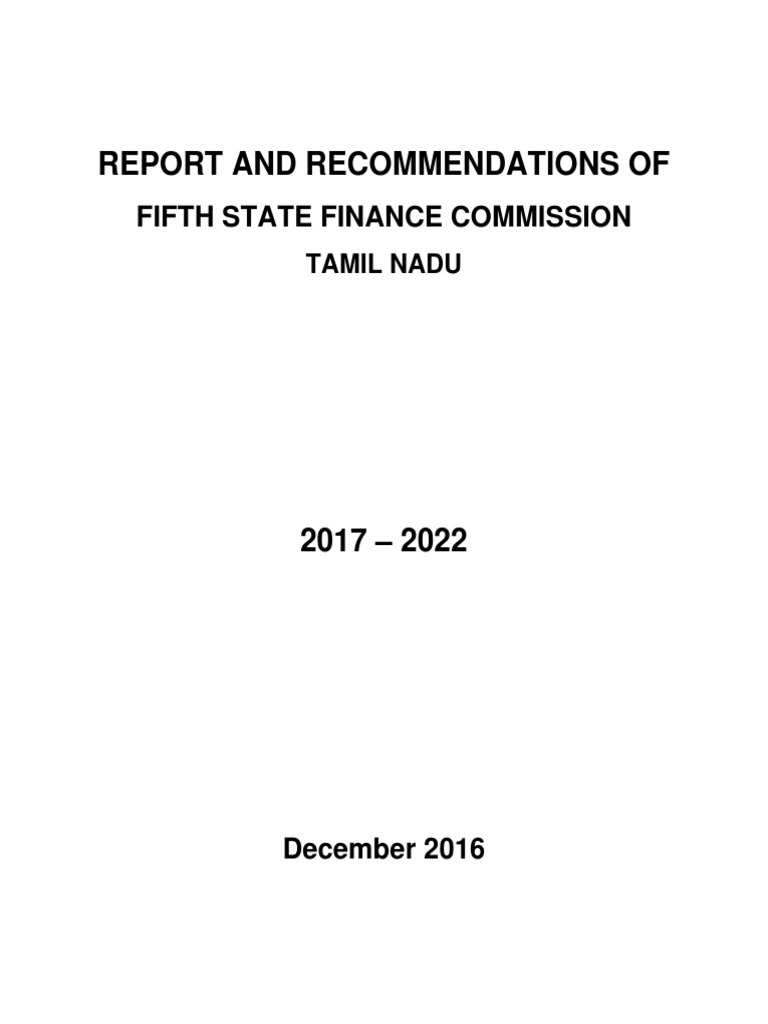 5th SFC Report and Recommendationst | PDF | Property Tax | Taxes