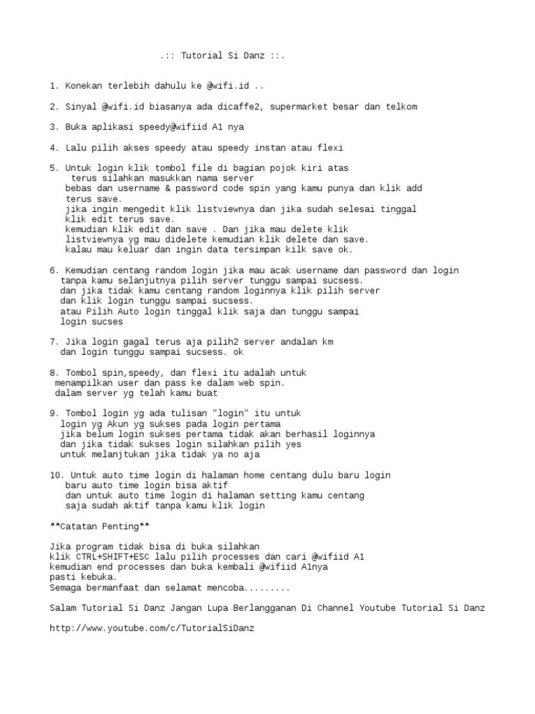 Tutorial Si Danz | PDF
