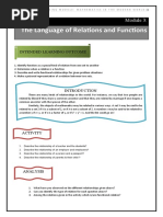 MMW Worksheet 2.4-The Language of Relations and Functions | PDF ...