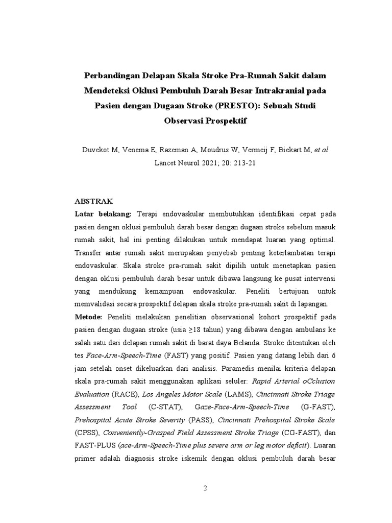 Contoh Critical Appraisal | PDF