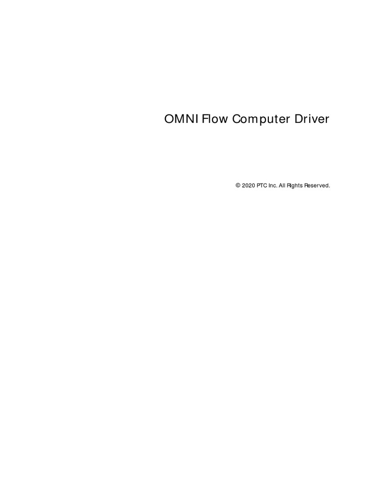 Omni Flow Computer Manual | PDF | Computer Network | Server (Computing)
