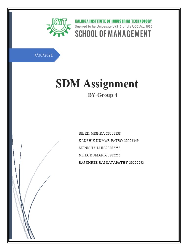 SDM Assignment: BY-Group 4 | PDF | Sales | Retail