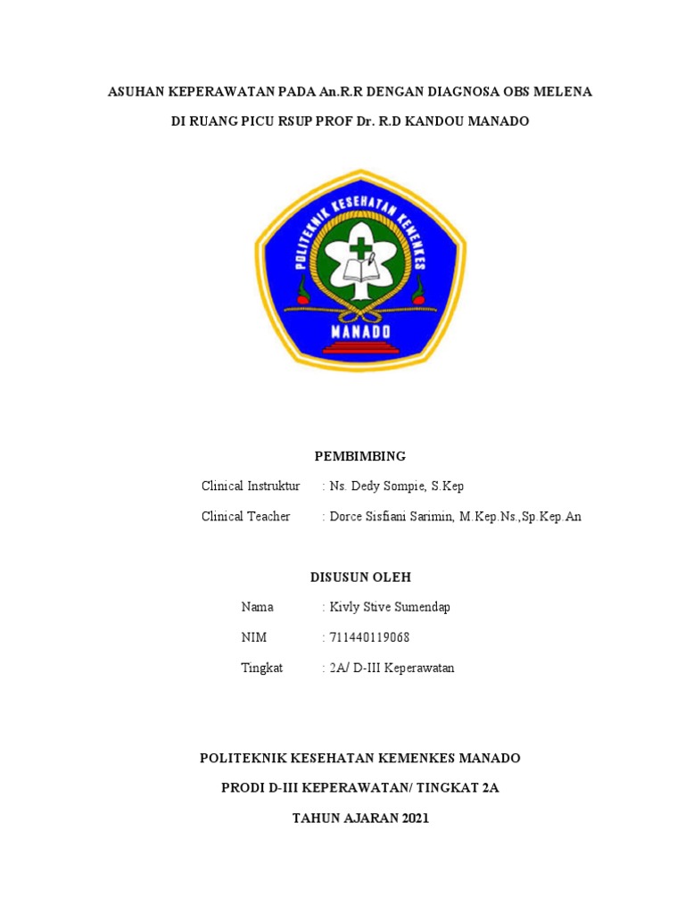 Askep Obs Melena PICU Kivly | PDF | Pengembangan Diri | Kesehatan Holistik