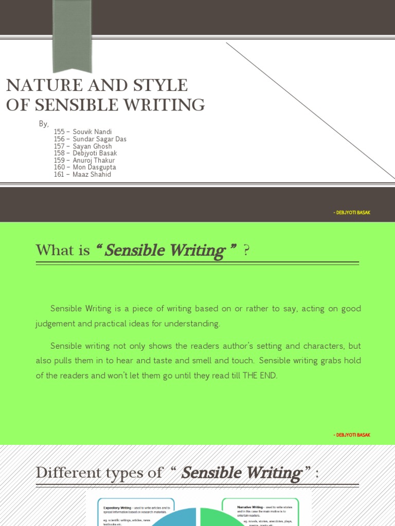 Nature and Style of Sensible Writing | PDF | Essays | Writers