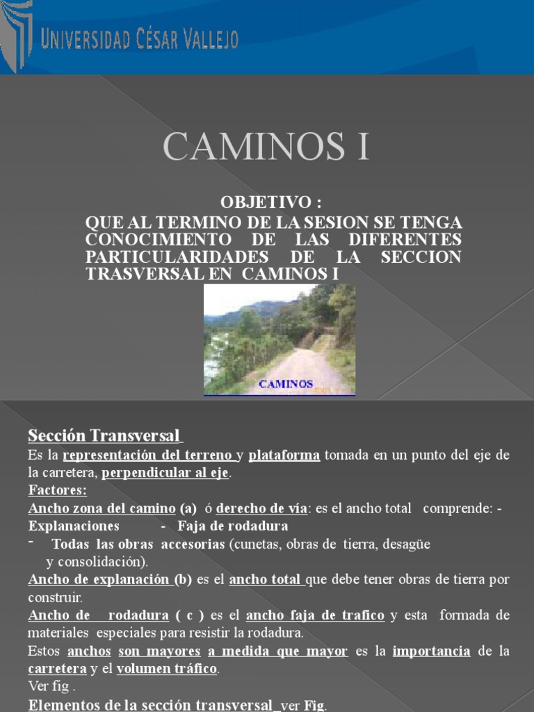 Secciones Transversales 2 | PDF | La carretera | Curva