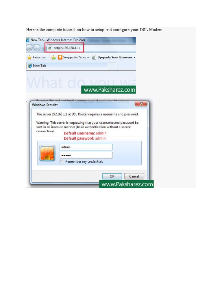 Here Is The Complete Tutorial On How To Setup and Configure Your DSL ...