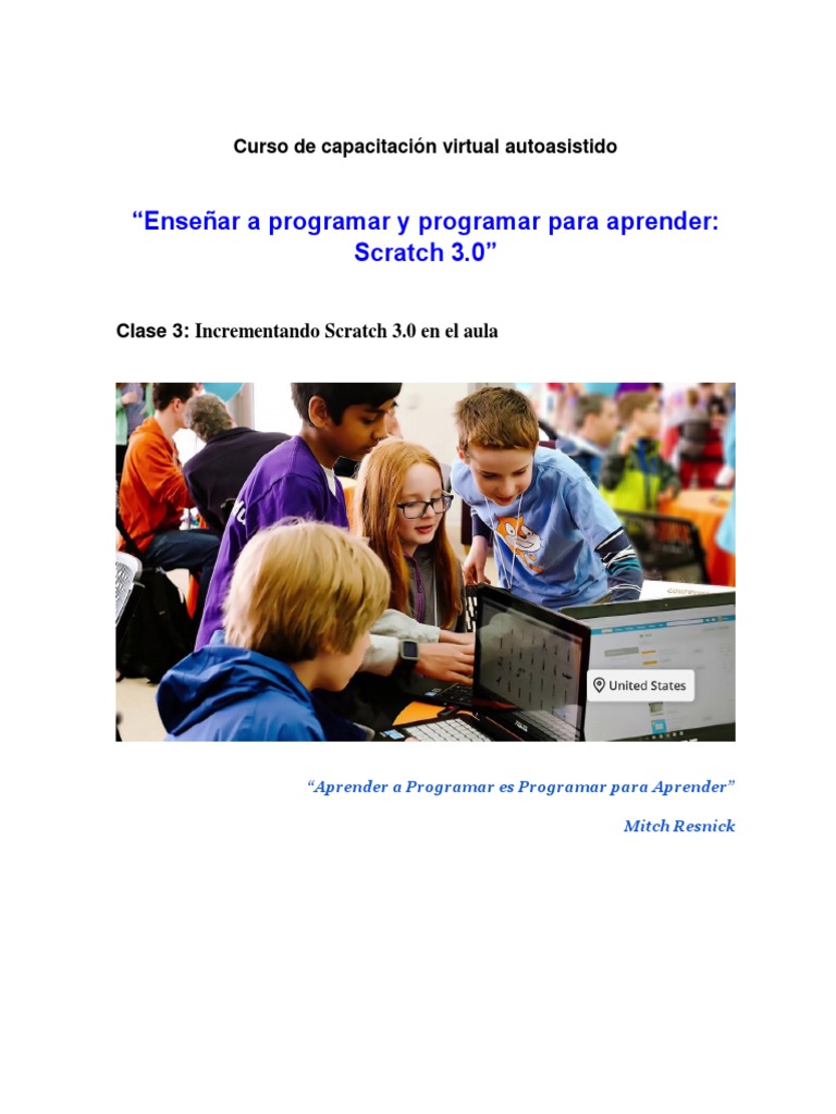 Clase 3 - Enseñar A Programar y Programar para Aprender - Scratch 3.0 ...