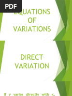 Grade 9 Variation Questions and Answers | PDF | Volume | Variable ...