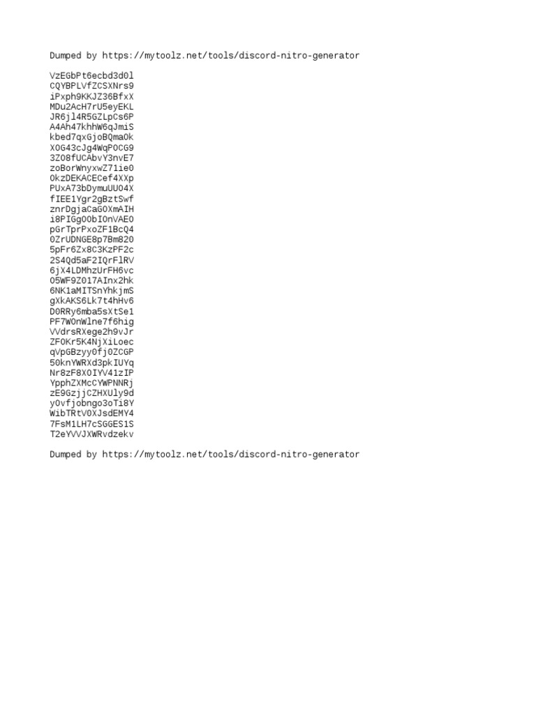 36 Unchecked Discord Nitro Codes | PDF