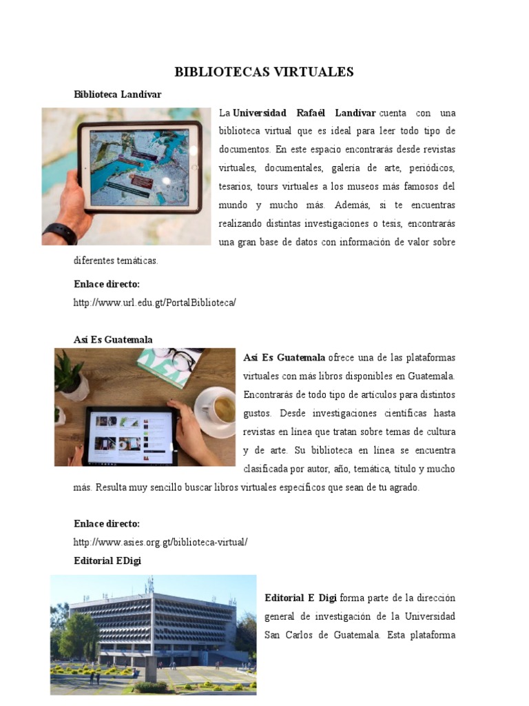 Bibliotecas Virtuales | PDF | Libreria digital | Revistas